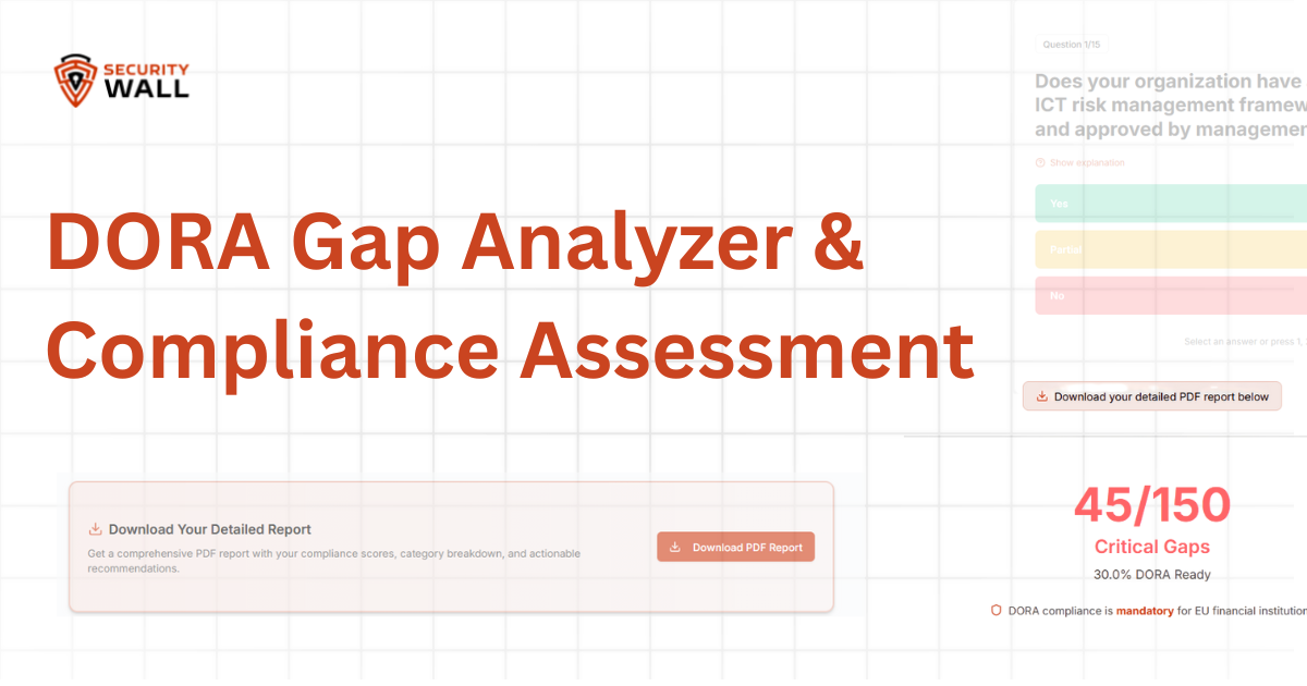 Free DORA Compliance Assessment | SecurityWall | SecurityWall